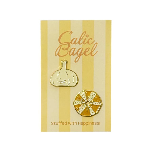 Calic Bagel Enamel Pin Set (2 pack)